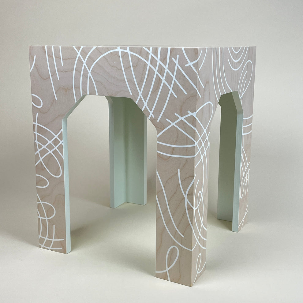 Temple stool by Kristoffer Sundin & Stina Löfgren – Arranging Things